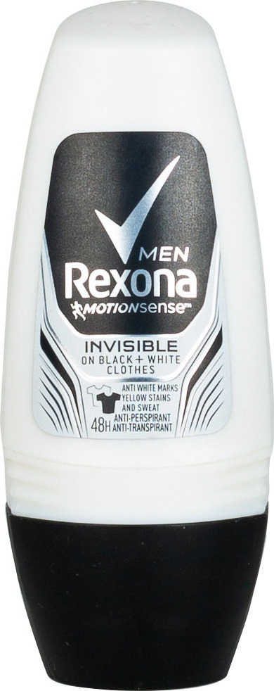 Rexona Men Invisible Dry Black & White 48h Anti-perspirant Roll-On 50ml ...