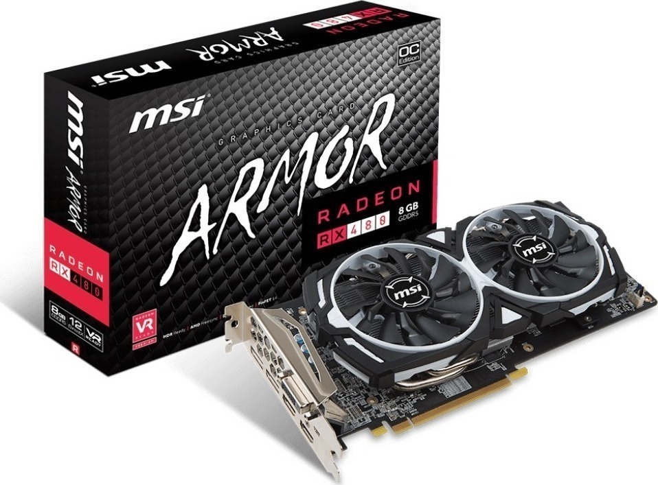 MSI Radeon RX 480 8GB Armor OC (RX 480 ARMOR 8G OC) - Skroutz.gr