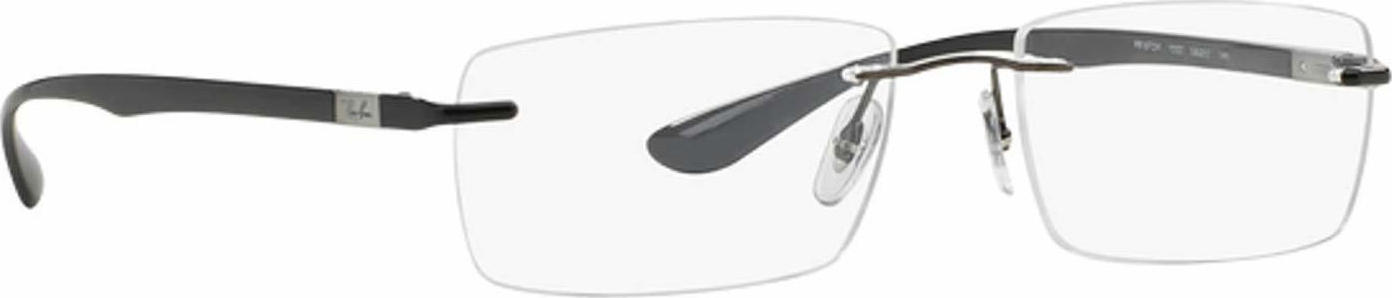 Ray Ban Ανδρικός Μεταλλικός Σκελετός Γυαλιών σε Μαύρο Χρώμα RB8724 1000 ...