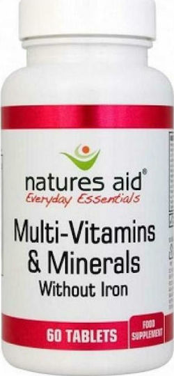 Natures Aid Multi-Vitamins & Minerals Iron-Free 60 ταμπλέτες | Skroutz.gr