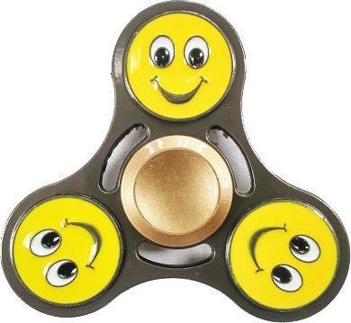 Fidget Spinner Smile Face Aluminium Three Leaves 3 minutes | Skroutz.gr