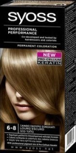 Syoss Permanent Coloration 6-8 Ξανθό Σκούρο Σοκολατί | Skroutz.gr