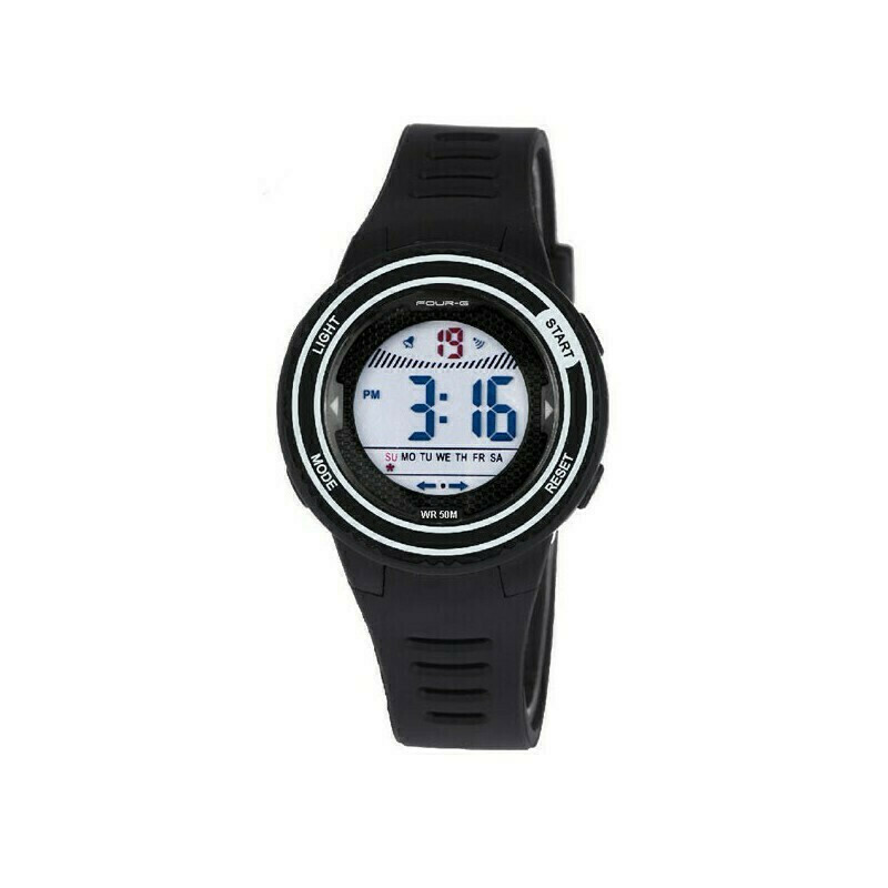 Jaga Four-G Παιδικό Ψηφιακό Ρολόι με Λουράκι από Καουτσούκ/Πλαστικό ...