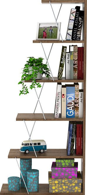 Βιβλιοθήκη Mini Tars 027-000019 65x22x146cm | Skroutz.gr