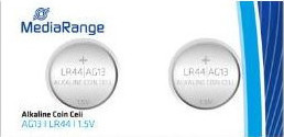 MediaRange Premium Alkaline Coin Cell AG13 Μπαταρίες LR44 1.5V 2τμχ ...