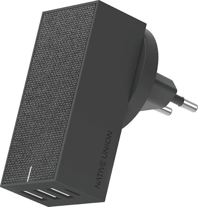 Native Union 4x USB Wall Adapter Γκρι (SM4-GRY-FB-INT) | Skroutz.gr