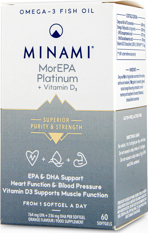 Minami MorEPA Platinum & Vitamin D3 Ιχθυέλαιο 60 μαλακές κάψουλες ...