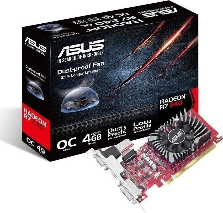 Asus Radeon R7 240 4GB OC (90YV0BG0-M0NA00) | Skroutz.gr
