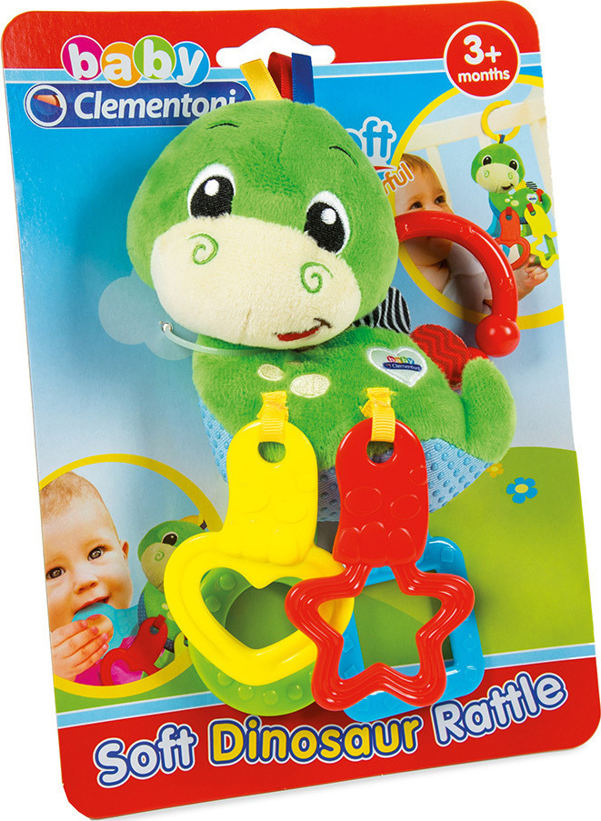 Baby Clementoni Κουδουνίστρα Δεινοσαυράκι 2 σε 1 για 3+ Μηνών 1000 ...