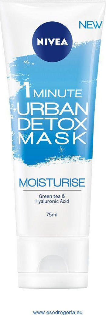 Nivea 1 Minute Urban Detox Mask Moisturise with Green Tea & Hyaluronic ...