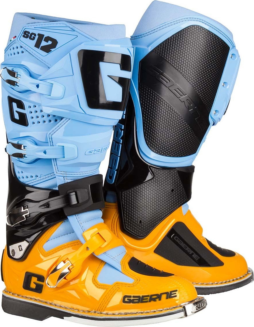 Gaerne MX SG12 Ανδρικές Μπότες Motocross Blue / Yellow 2174-065 | Skroutz.gr