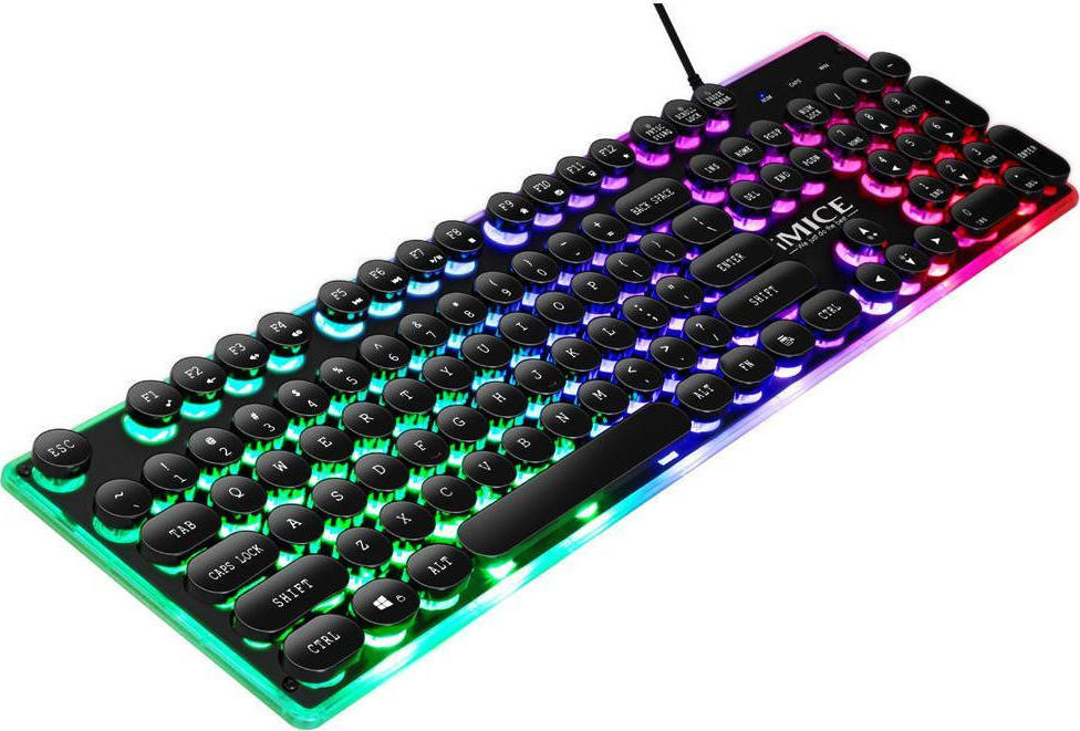 iMice AK-700 Gaming Πληκτρολόγιο με Φωτιζόμενα πλήκτρα (Αγγλικό US ...
