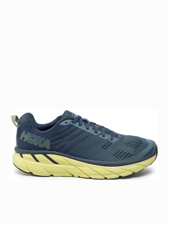 Hoka Clifton 6 1102872-SWMO Ανδρικά Αθλητικά Παπούτσια Running Πράσινα ...