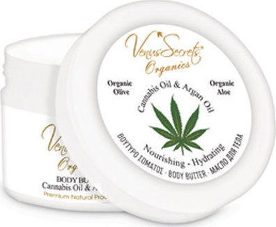 Venus Secrets Cannabis Oil & Argan Oil Ενυδατικό Butter Σώματος για ...