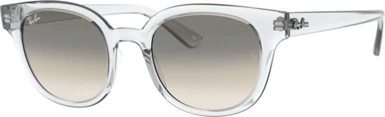 Ray Ban Γυαλιά Ηλίου με Διάφανο Κοκκάλινο Σκελετό και Γκρι Ντεγκραντέ ...