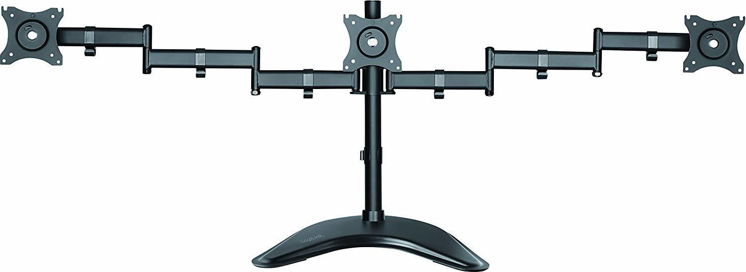LogiLink BP0051 Επιτραπέζια Βάση για 3 Οθόνες έως 27" με Βραχίονα ...