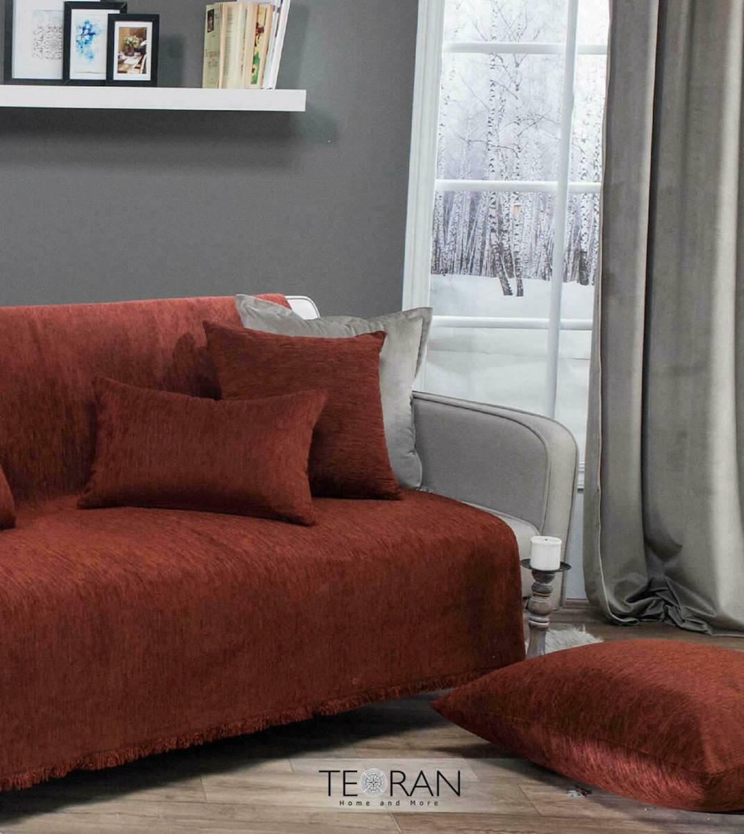 Teoran Διακοσμητική Μαξιλαροθήκη Solid 305 65x65εκ. 52010491 | Skroutz.gr