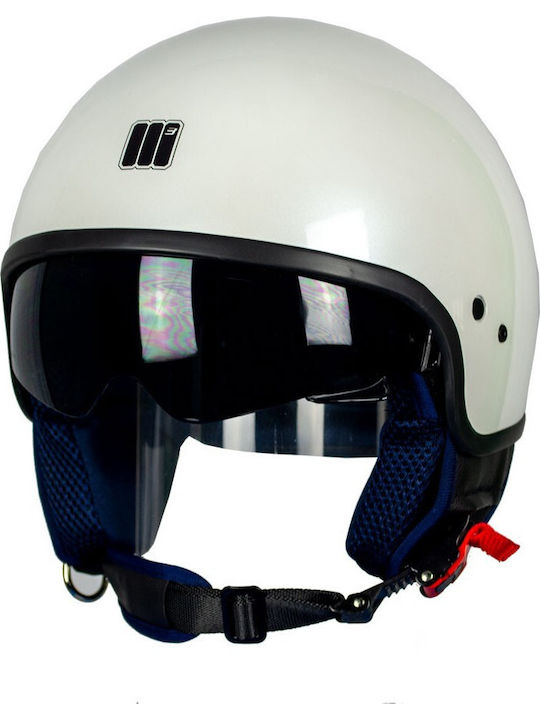 Motocubo Wasp Pearl White Κράνος Μηχανής Jet | Skroutz.gr