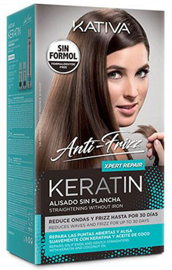 Kativa Keratin Anti-Frizz Xpert Repair Straightening Σετ Θεραπείας ...