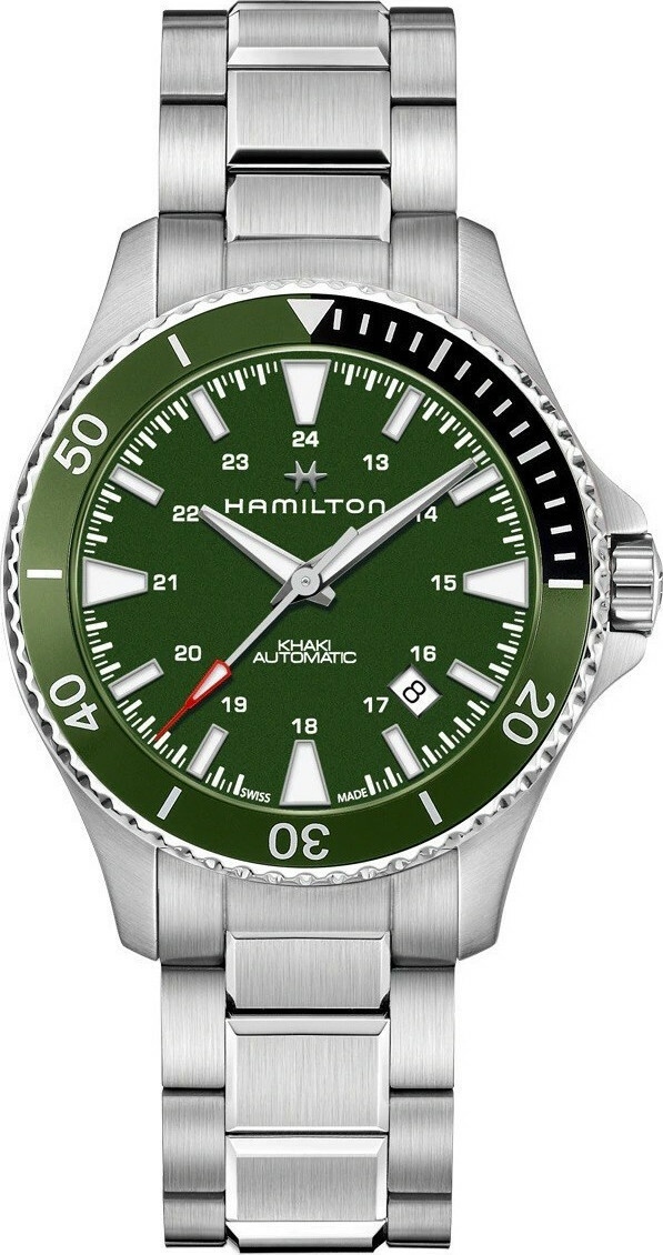 Hamilton Scuba Automatic H82375161 Green/Silver | Skroutz.gr