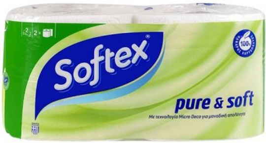 Softex Χαρτί Υγείας Pure & Soft 2 Ρολά 2 Φύλλων | Skroutz.gr