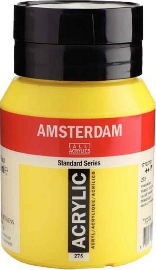 Royal Talens Amsterdam All Acrylics Standard 500ml Primary Yellow 275 ...