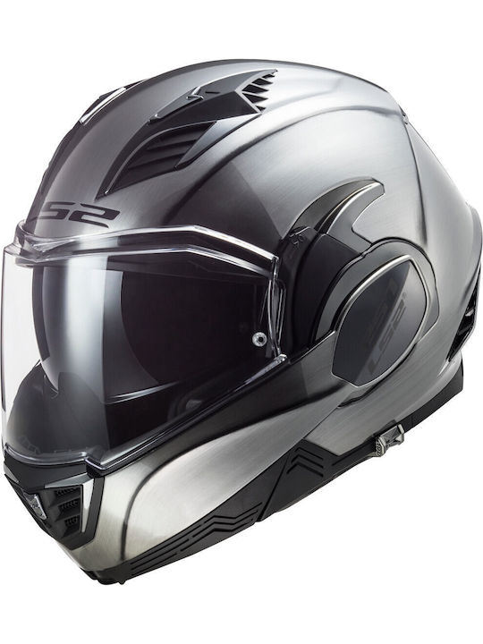 LS2 FF900 Valiant II Jeans Titanium Κράνος Μηχανής Modular 1700gr με ...