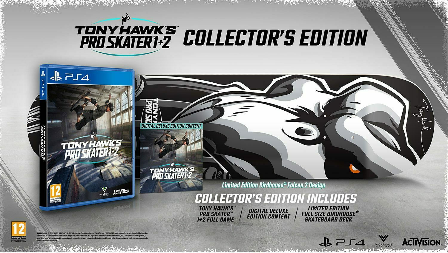 Tony Hawk's Pro Skater 1 + 2 Remastered Collector's Edition PS4 ...
