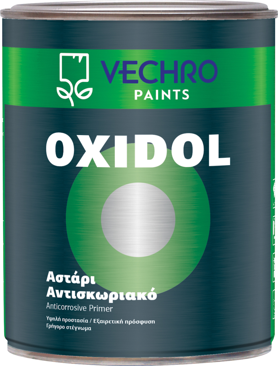Vechro Oxidol Αντισκωριακό Αστάρι Γκρι Κατάλληλο για Μέταλλο 0.75lt ...