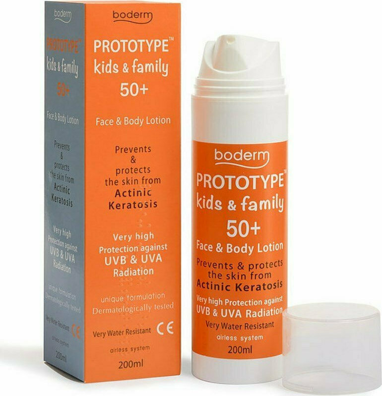 Boderm Prototype Kids & Family SPF50 Αδιάβροχο Παιδικό Αντηλιακό ...