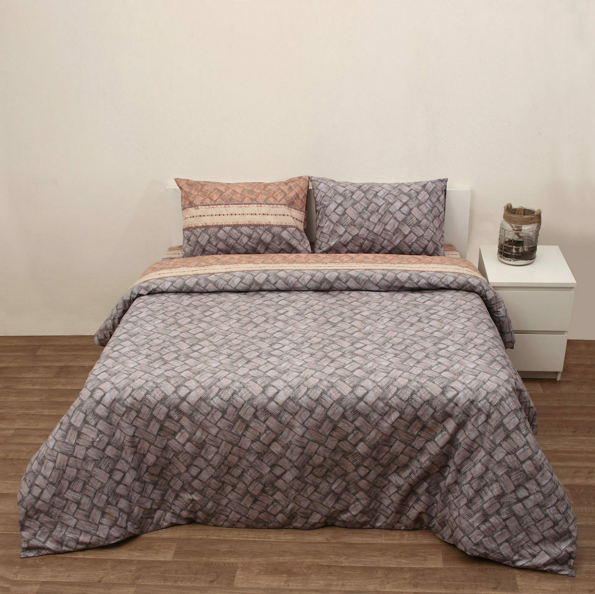 Anna Riska Σετ Παπλωματοθήκη Βαμβακερή Ημίδιπλη με Μαξιλαροθήκη 180x240 ...