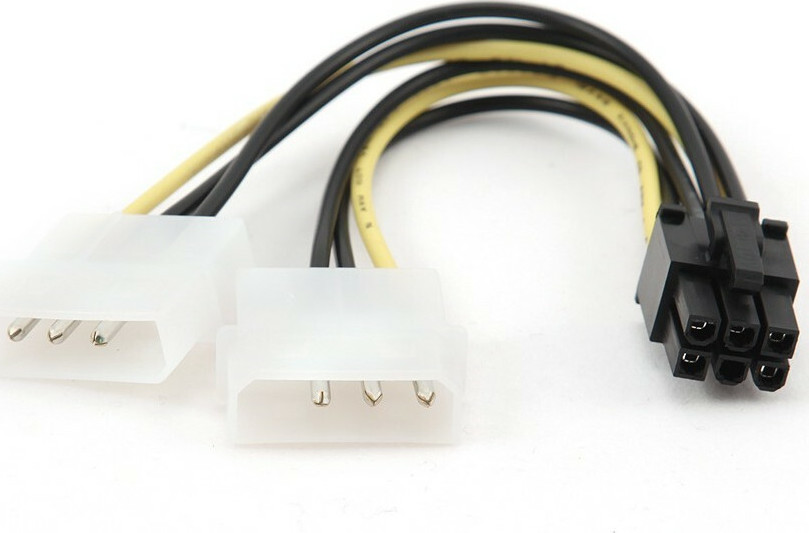 Cablexpert 6-Pin PCIe - 4-Pin Molex Cable 0.15m Πολύχρωμο (CC-PSU-6 ...