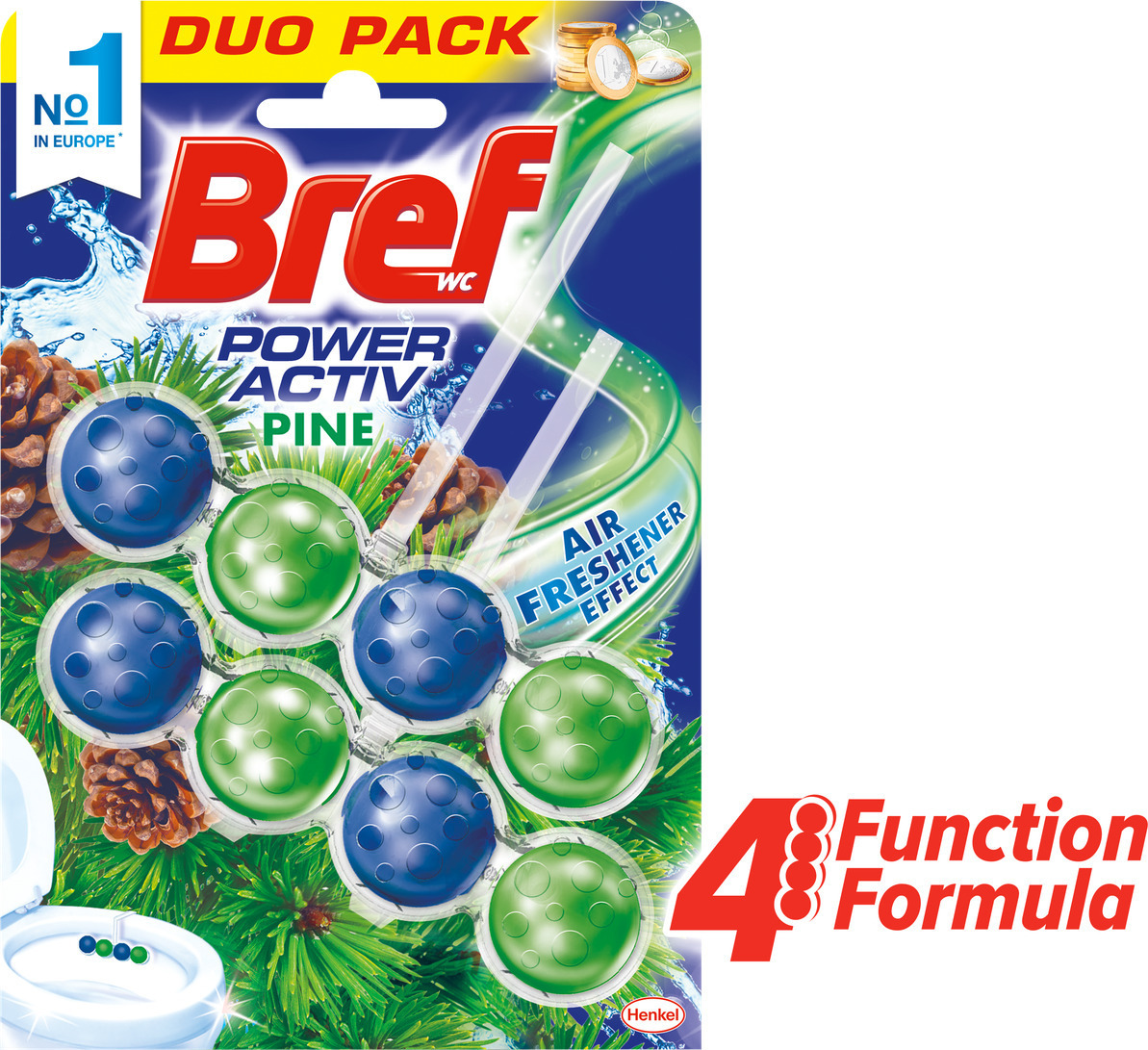 Bref Power Active Block 2x50gr Pine | Skroutz.gr