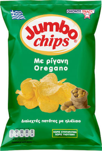 Ohonos Snack Πατατάκια Jumbo με Γεύση Ρίγανη Χωρίς Γλουτένη 50gr ...
