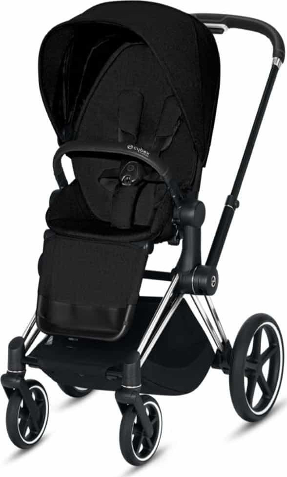 Cybex Priam Frame Chrome Black Seat Platinum Collection Stardust Black ...