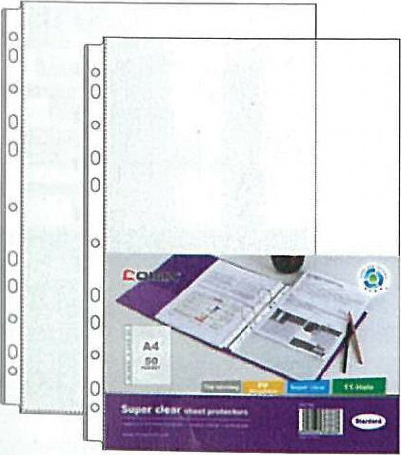 Comix Πλαστικές Ζελατίνες για Έγγραφα Τύπου "Π" A4 με Τρύπες 100τμχ ...