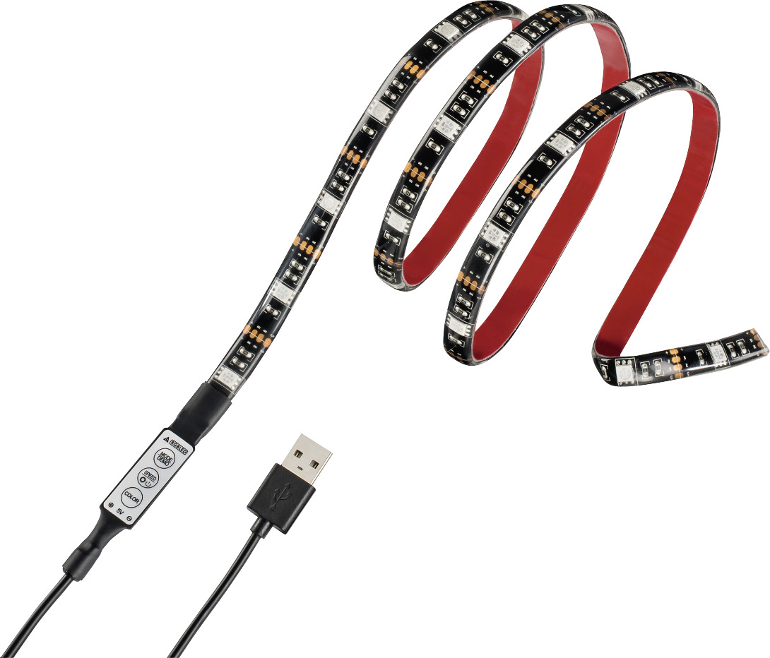 HAMA USB LED Light Strip with Integrated Control Unit RGB 1 m | Skroutz.gr