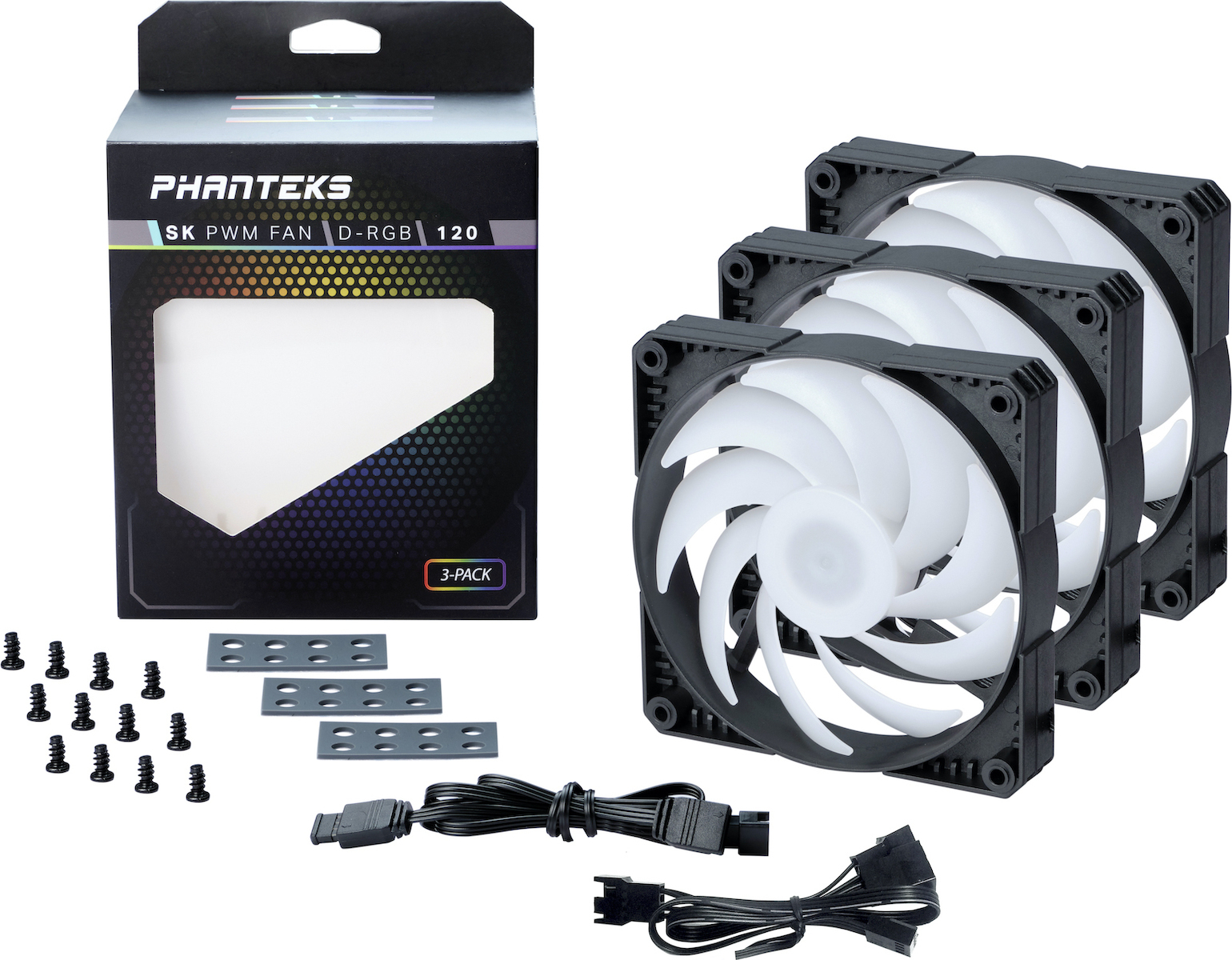 Phanteks PH-F120SK Case Fan με RGB Φωτισμό και Σύνδεση 4-Pin PWM 3τμχ ...