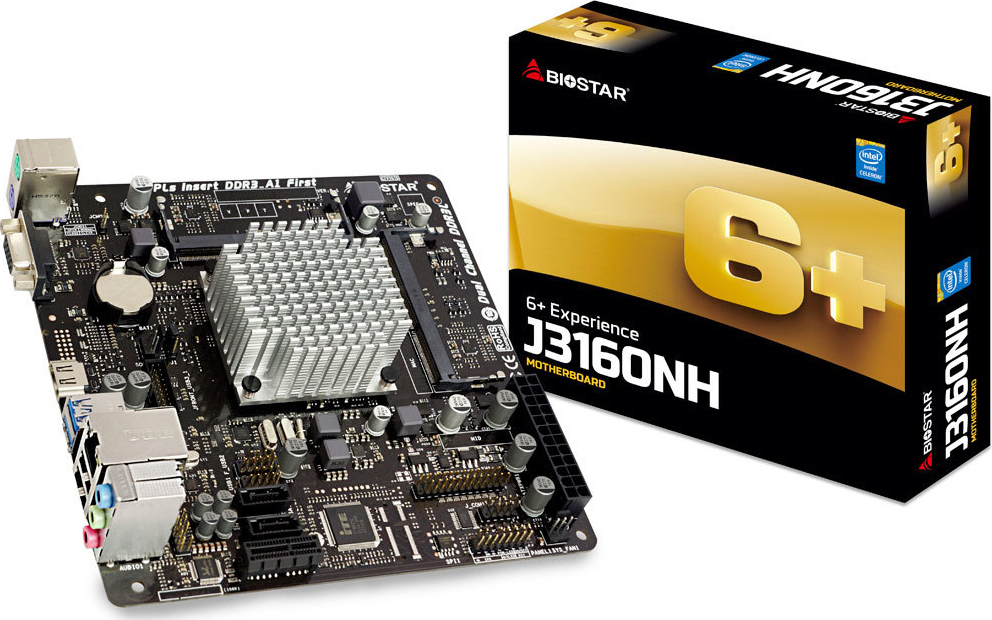 Biostar J3160NH Ver. 6.x SoC Motherboard Mini ITX με Intel BGA1170 ...