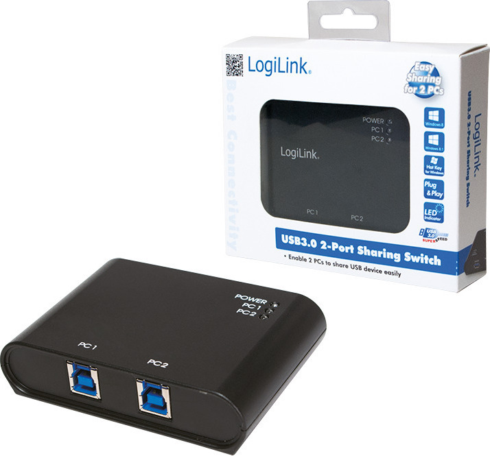 LogiLink 2-Port USB 3.0 sharing switch (UA0216) | Skroutz.gr
