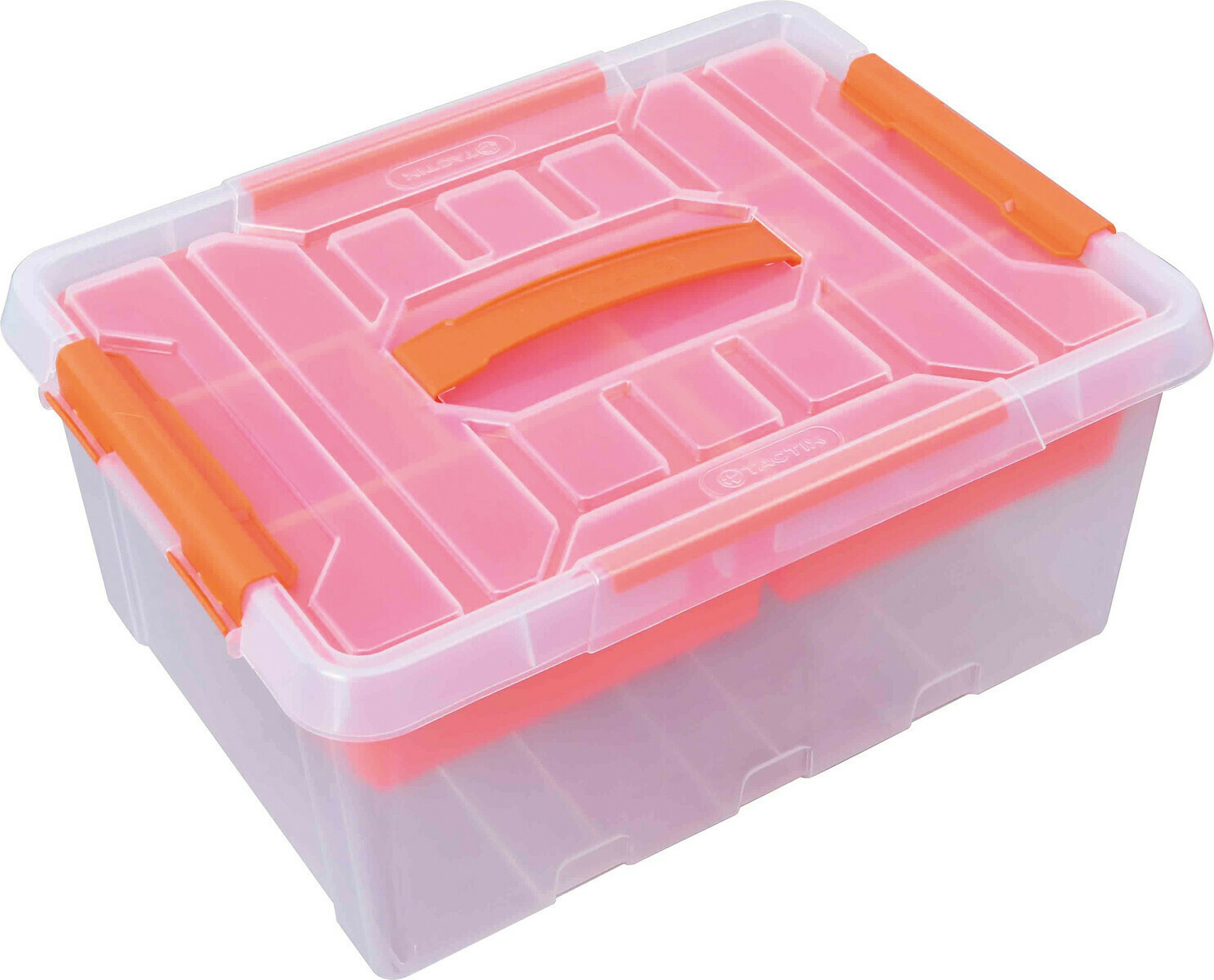 Tactix Πλαστικό Κουτί Αποθήκευσης με Καπάκι Διάφανο 40.4x30.4x18.7cm ...