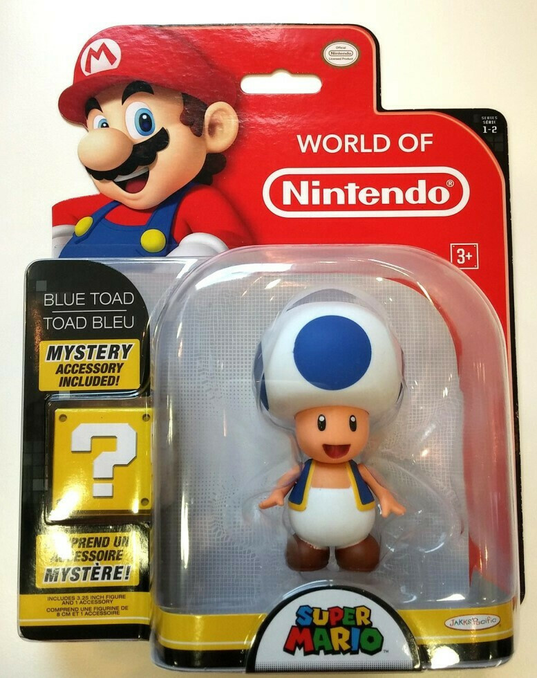 Jakks Pacific Super Mario: Blue Toad Wave 2 Φιγούρα Δράσης ύψους 10εκ ...