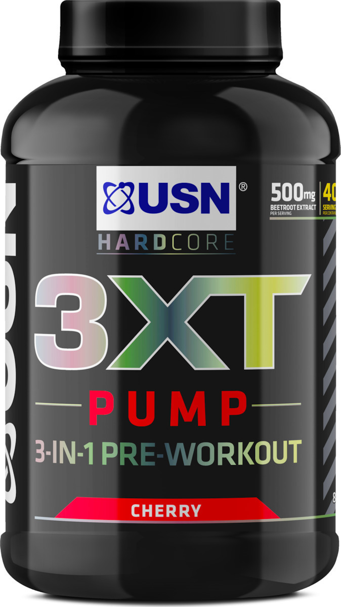 USN Harcode 3XT Pump 3 in 1 Pre Workout 840gr Cherry - Skroutz.gr
