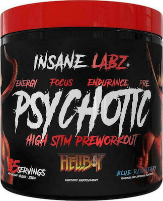 Insane Labz Psychotic High Stim Pre Workout Hellboy 250gr Blue ...