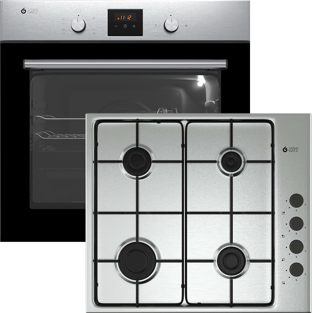 Thermogatz TGS 3311 IX + TGS 9040 IX Φούρνος Υγραερίου άνω Πάγκου 54lt ...