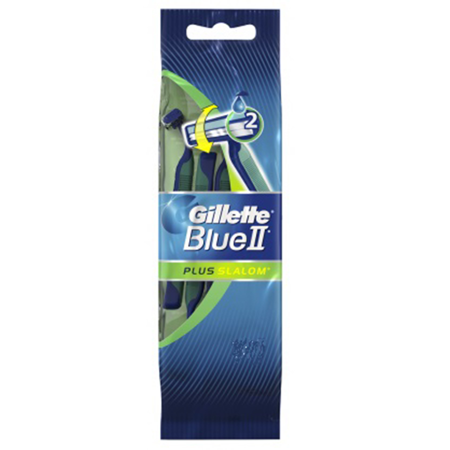 Gillette Blue II Plus Slalom Ξυραφάκια μιας Χρήσης με 2 Λεπίδες ...