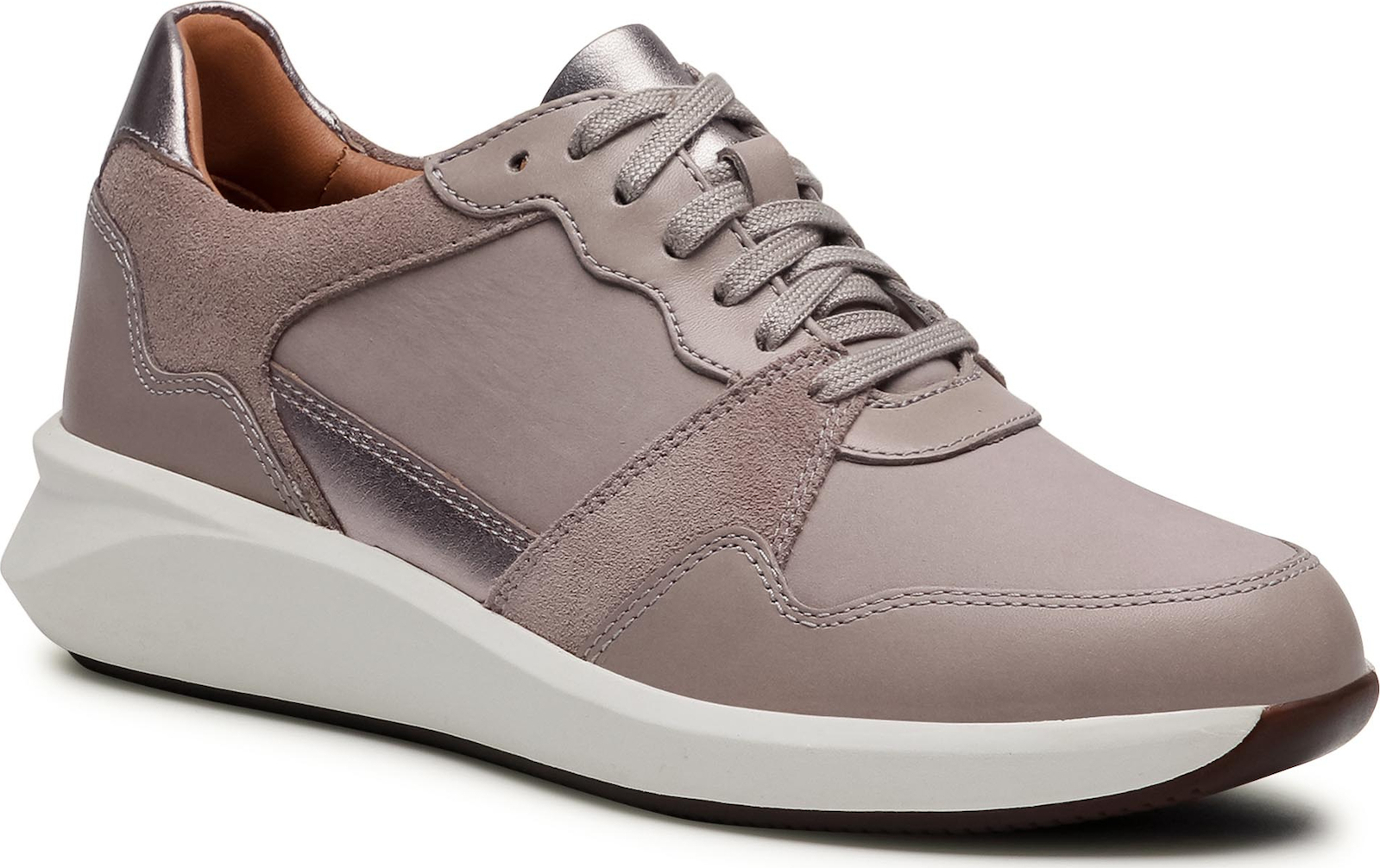 Clarks Un Rio Run Δερμάτινα Ανατομικά Sneakers σε Μπεζ Χρώμα 26155411 ...