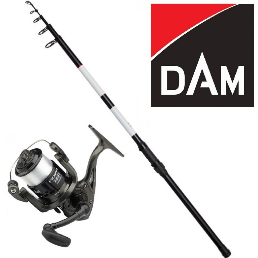 Dam Base-X Tele Pole Καλάμι Ψαρέματος για Casting 3.50m με Μηχανισμό 80 ...