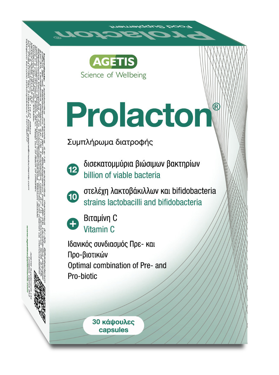 Agetis Prolacton Πρεβιοτικά 30 κάψουλες | Skroutz.gr