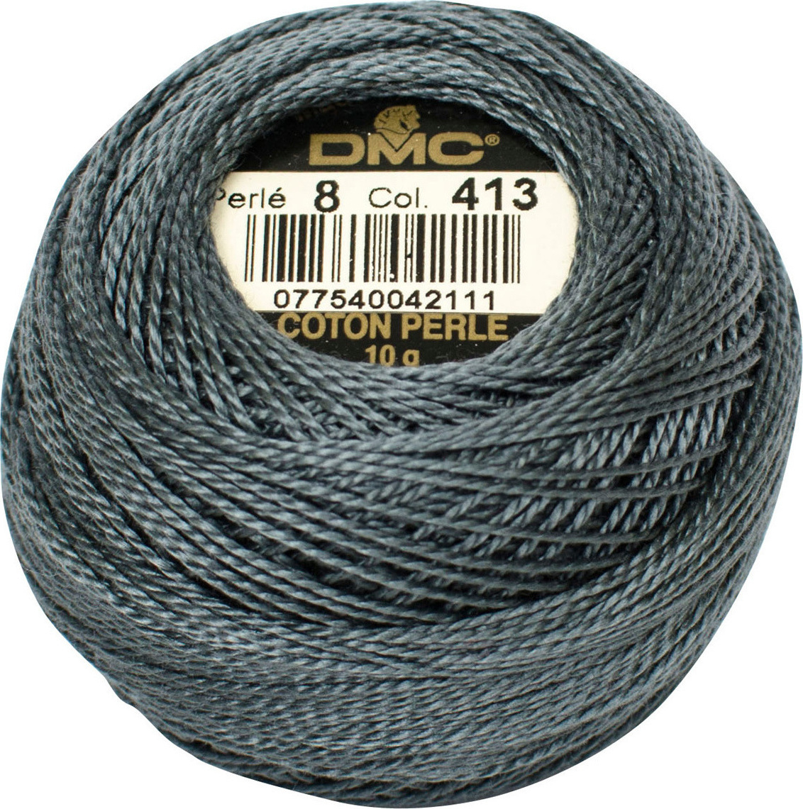 DMC Κλωστή Κεντήματος Cotton Perle No8 Βαμβακερή 413 Γκρι 10g 87m ...